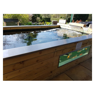 Stainless Steel Capped timber ponds with viewing windows. - Other - by ...