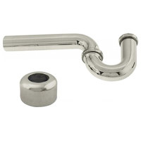 1.25" X 1.25" P-Trap With High Box Flange In Satin Nickel ...