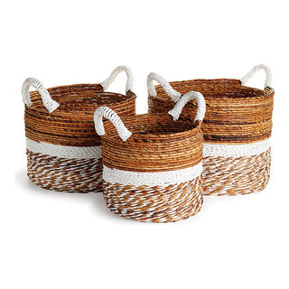 Key Largo Round Baskets, Set Of 3 - Contemporary - Baskets - by Hudson ...
