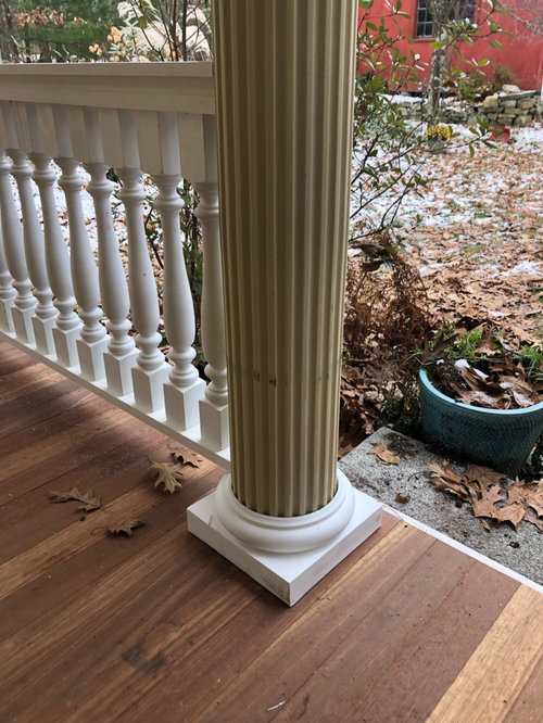 exterior column base gaps