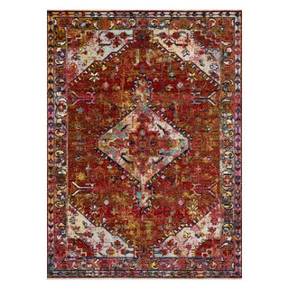 Loloi Silvia Sil-06 Red/Multi By Justina Blakeney 3'11"x5'7" Rug, 3'11 ...