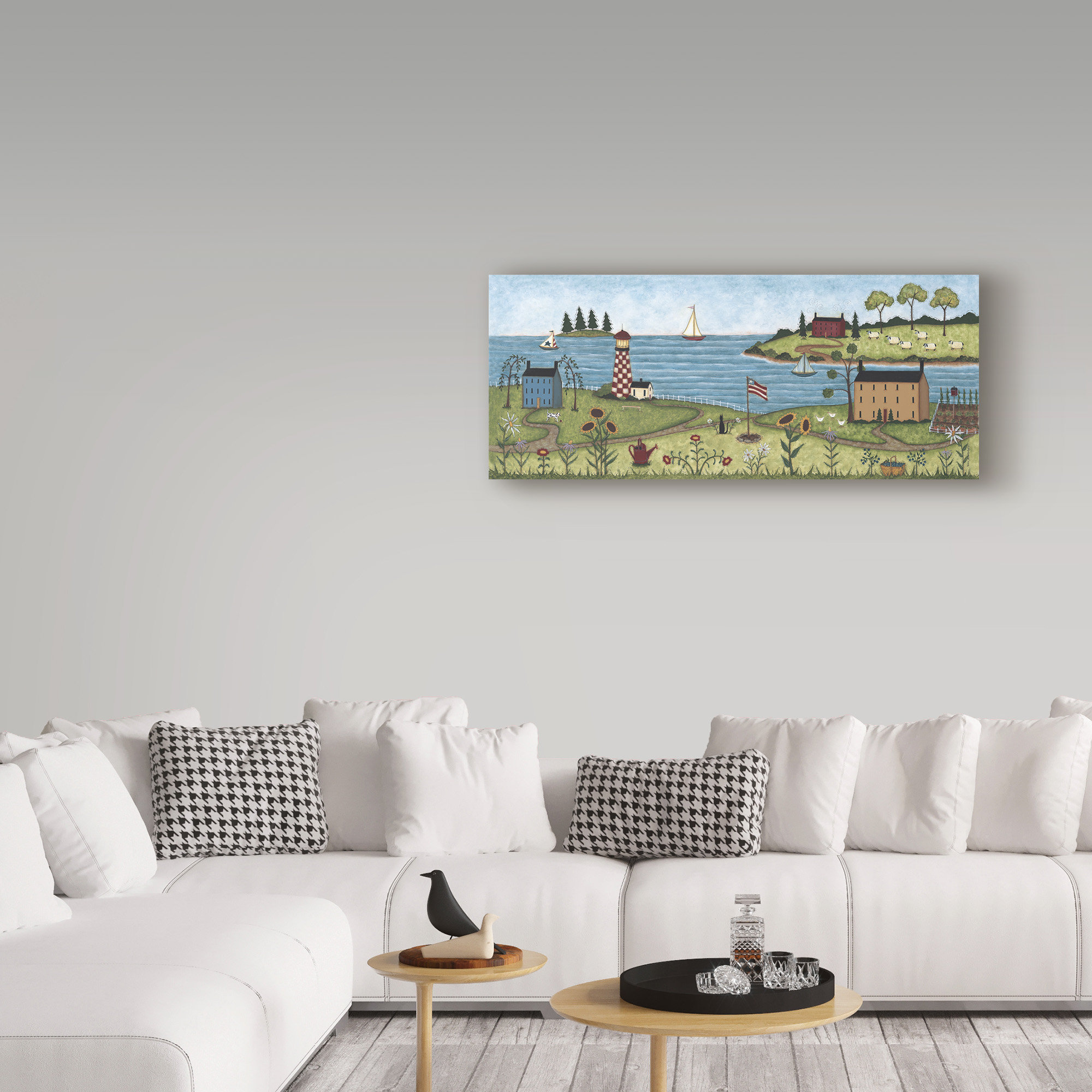 Robin Betterley 'Coastal View' Canvas Art, 47"x20" - Beach Style ...
