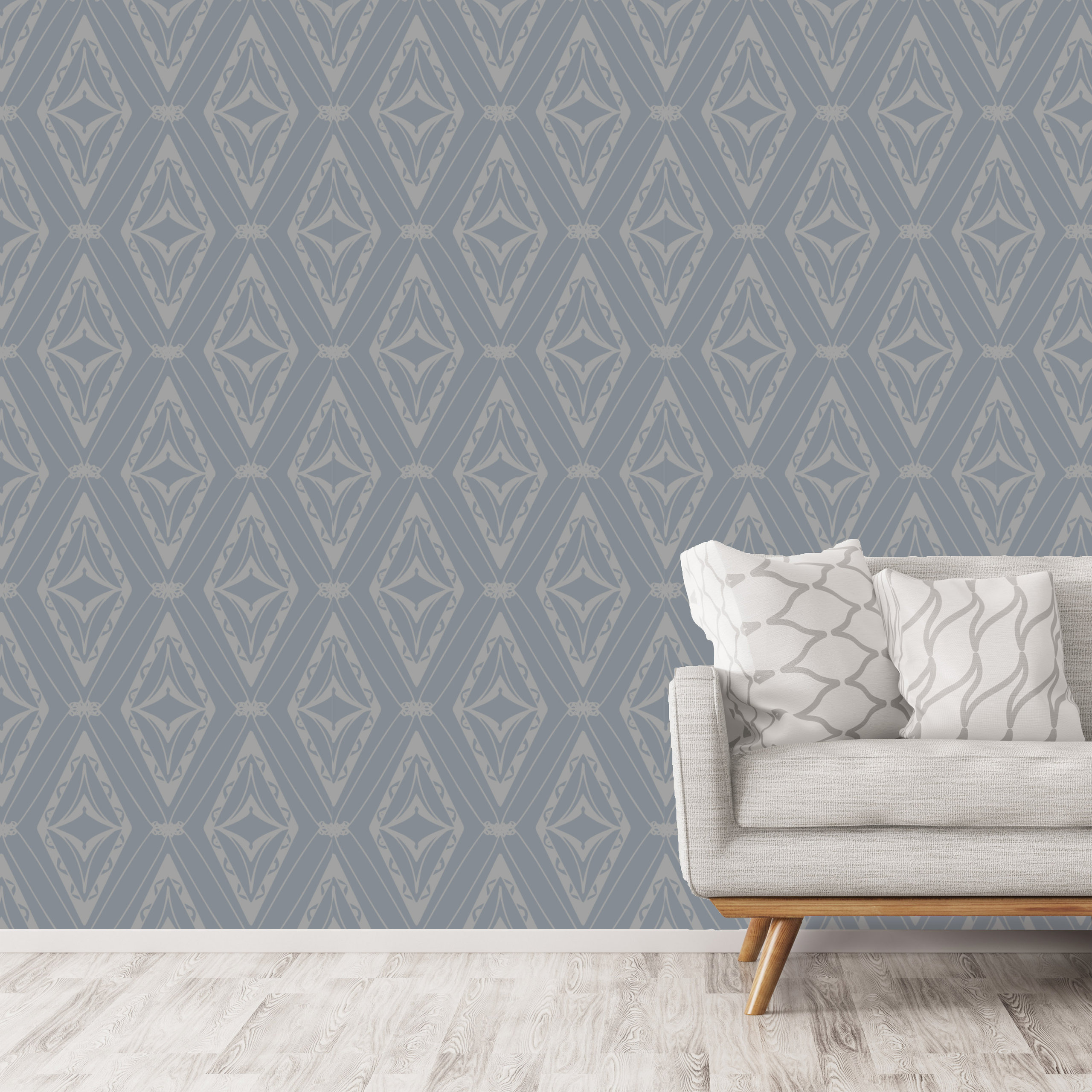 Diamond Slate Wallpaper by Monor Designs, Sample 12"x8" - Contemporary ...