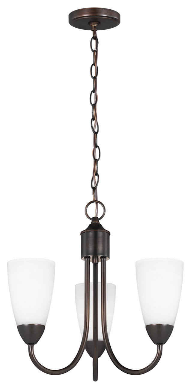 Seville 3-Light Chandelier, Bronze - Transitional - Chandeliers - by ...