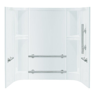 Sterling Accord Vikrell Bathtub Wall Surround, White - Shower Stalls ...