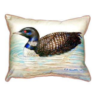 Loon Small Indoor/Outdoor Pillow 11x14 - Set of Two, 11 inches x 14 ...