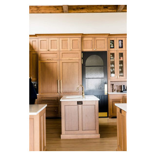 Rift White Oak Beaded inset - Traditional - Kitchen - Other - by Wende ...