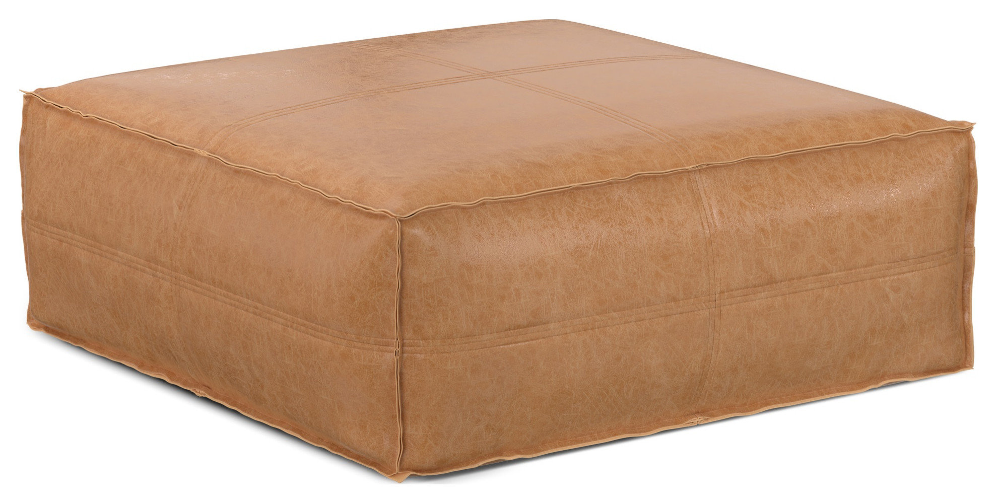 Brody 36, Wide Extra Large Coffee Table Pouf - Transitional - Floor ...