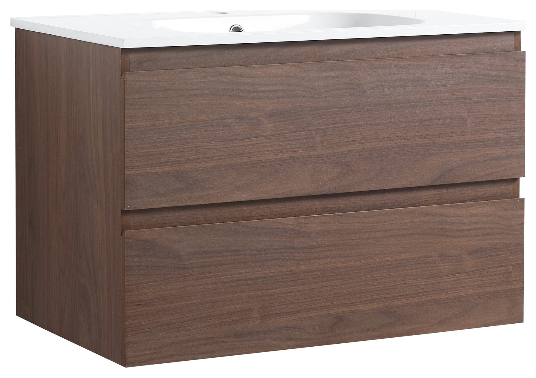30" Wall-Mounted Bath Vanity, Top and Basin - Modern - Bathroom ...