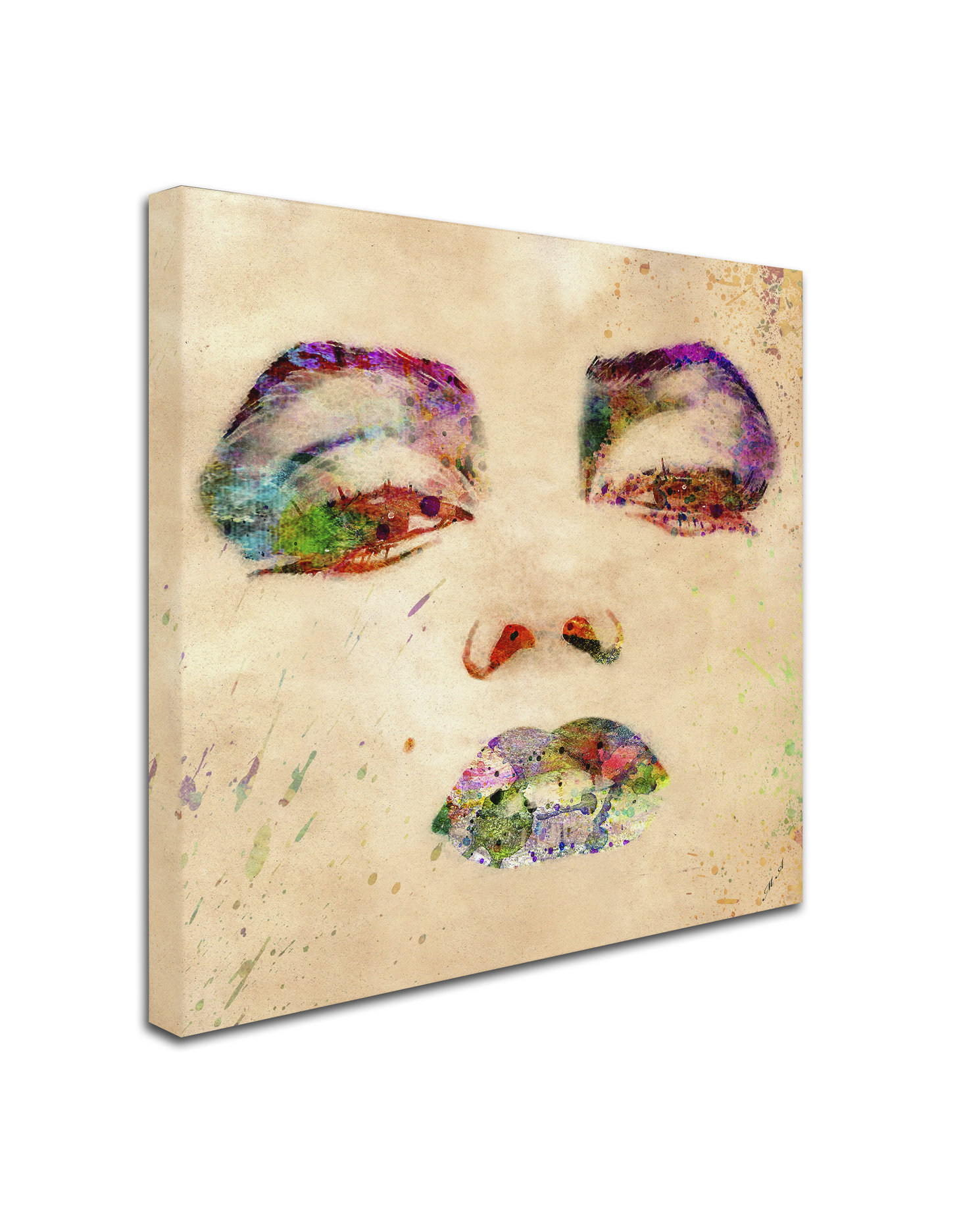 'Marilyn Monroe' Canvas Art by Mark Ashkenazi, 14" x 14" - Midcentury ...