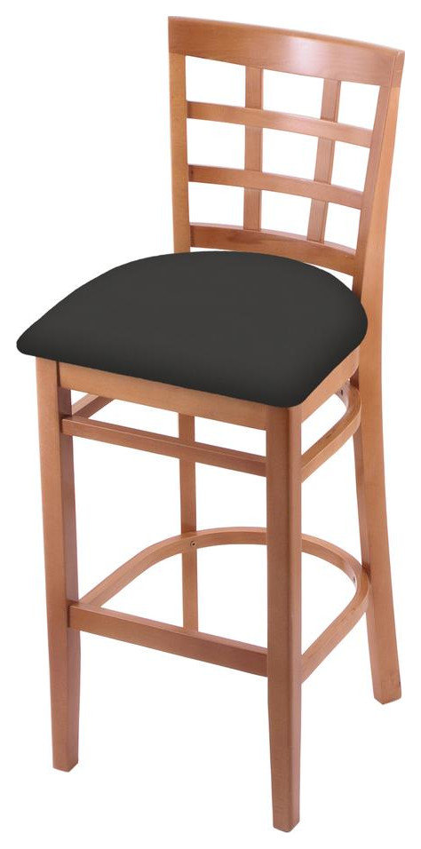 3130 30 Bar Stool with Medium Finish and Canter Iron Seat ...