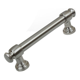 3-3/4" Center Modern Steel Euro Cabinet Bar Pull - Traditional ...