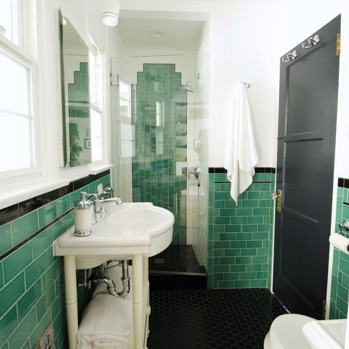 75 Turquoise Tile Bathroom Ideas You'll Love - June, 2026 | Houzz