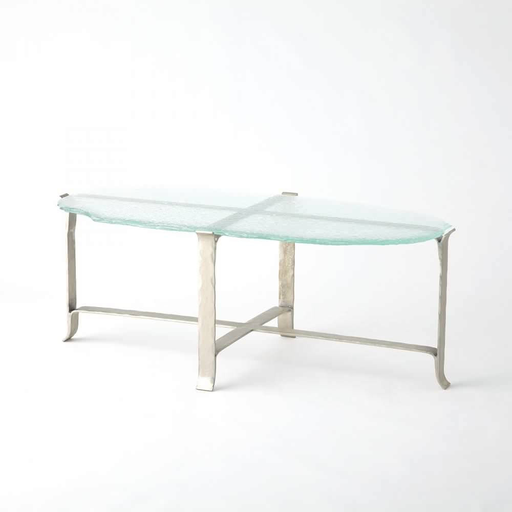 Melting Glass Nickel Cocktail Table - Contemporary - Coffee Tables - by ...