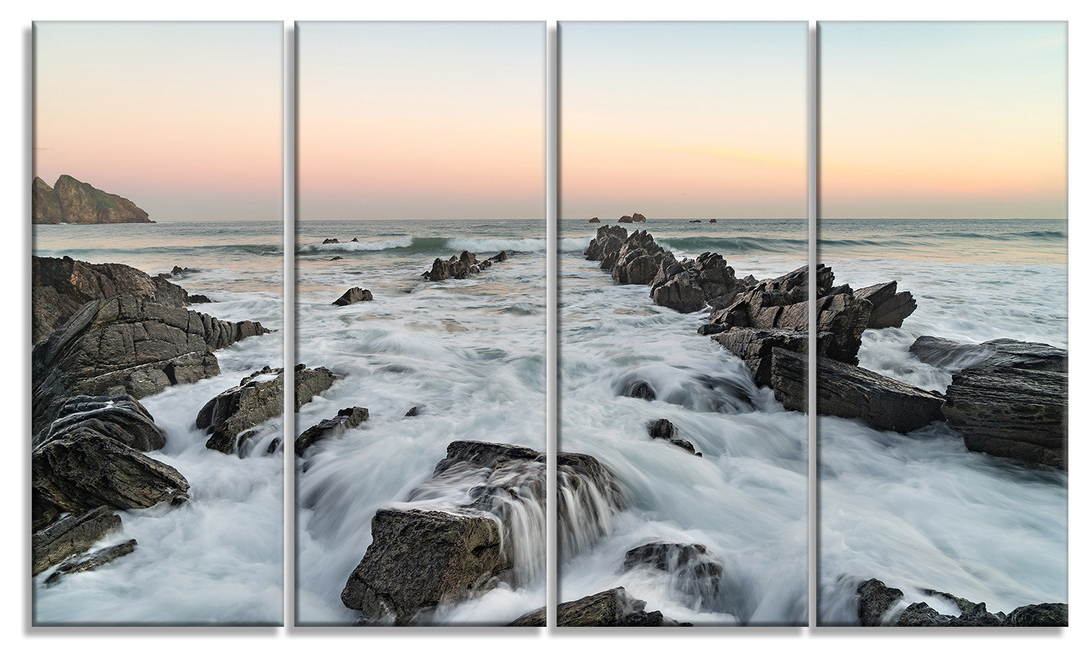 "Bay of Biscay Atlantic Coast Spain" Metal Wall Art, 48"x28" - Beach ...