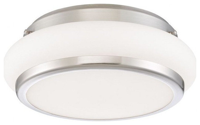 Muir, 18W 1 Led Small Flush Mount, 12"Wx4.5"H - Transitional - Flush ...
