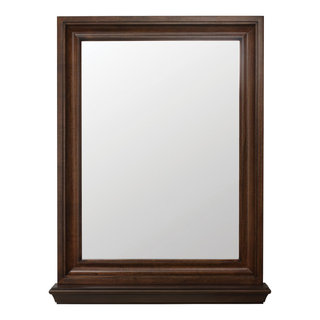 Rectangular Framed Wall Mounted Bathroom Vanity Mirror - Transitional ...
