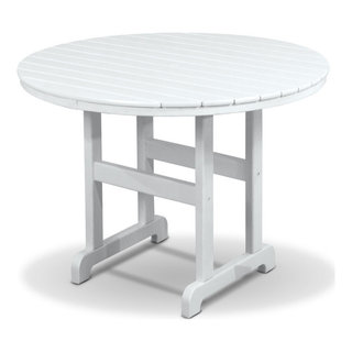 Monterey Bay Round 36" Dining Table - Beach Style - Outdoor Dining ...
