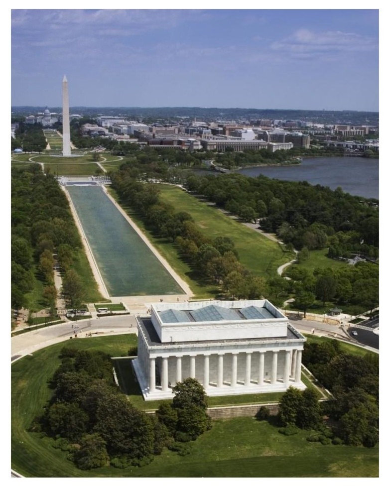 "National Mall, Lincoln Memorial, Washington Monument" Paper Art, 14 ...