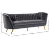 Margo Velvet Upholstered Set - Midcentury - Sofas - by Meridian ...