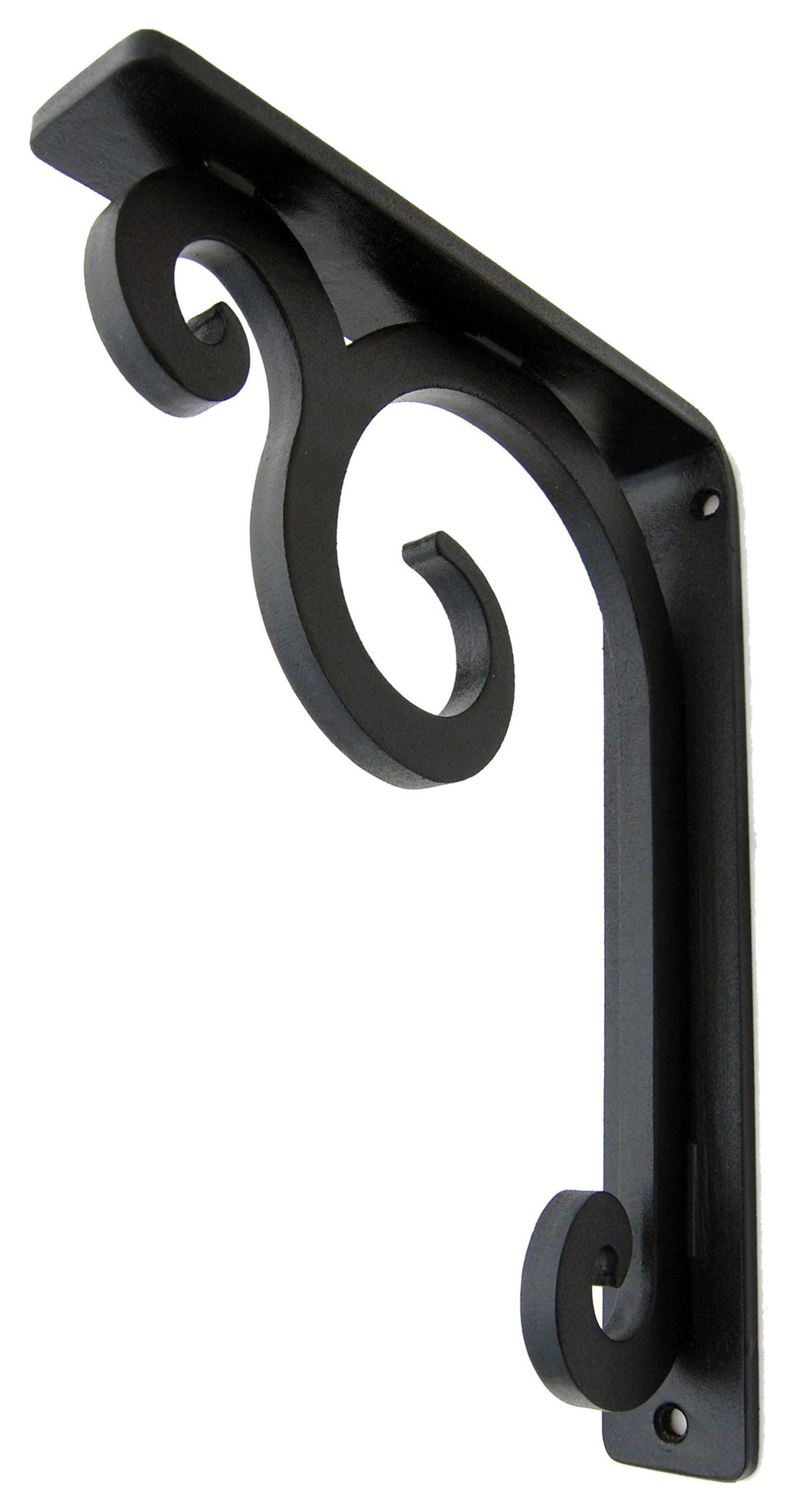 Keaton Metal Shelf Brackets 10" x 12" | Finish: Blackend Steel, 10 ...