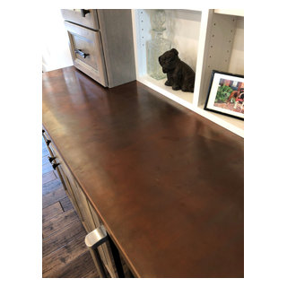 Copper sinks and counters - Rustic - Home Bar - Other - by The Metal ...