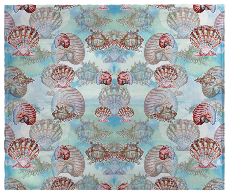 Assorted Shells Throw - Contemporary - Blankets - by Bison Commerce | Houzz