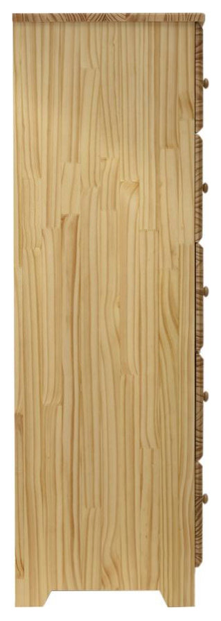 Better Home Products Isabela Solid Pine Wood 5 Drawer Chest Dresser in ...