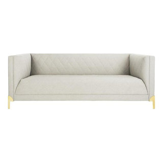 Adeline Diamond Trellis Sofa Light Gray - Contemporary - Sofas - by Virgil Stanis Design | Houzz