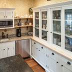 Tri Color Kitchen - Rustic - Kitchen - Huntington - by Merri Interiors ...