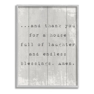 House Full of Laughter Prayer Spiritual Phrase , 1-Piece, 16x20, 11 x ...