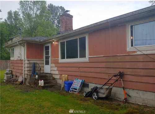 Help paint sideways house