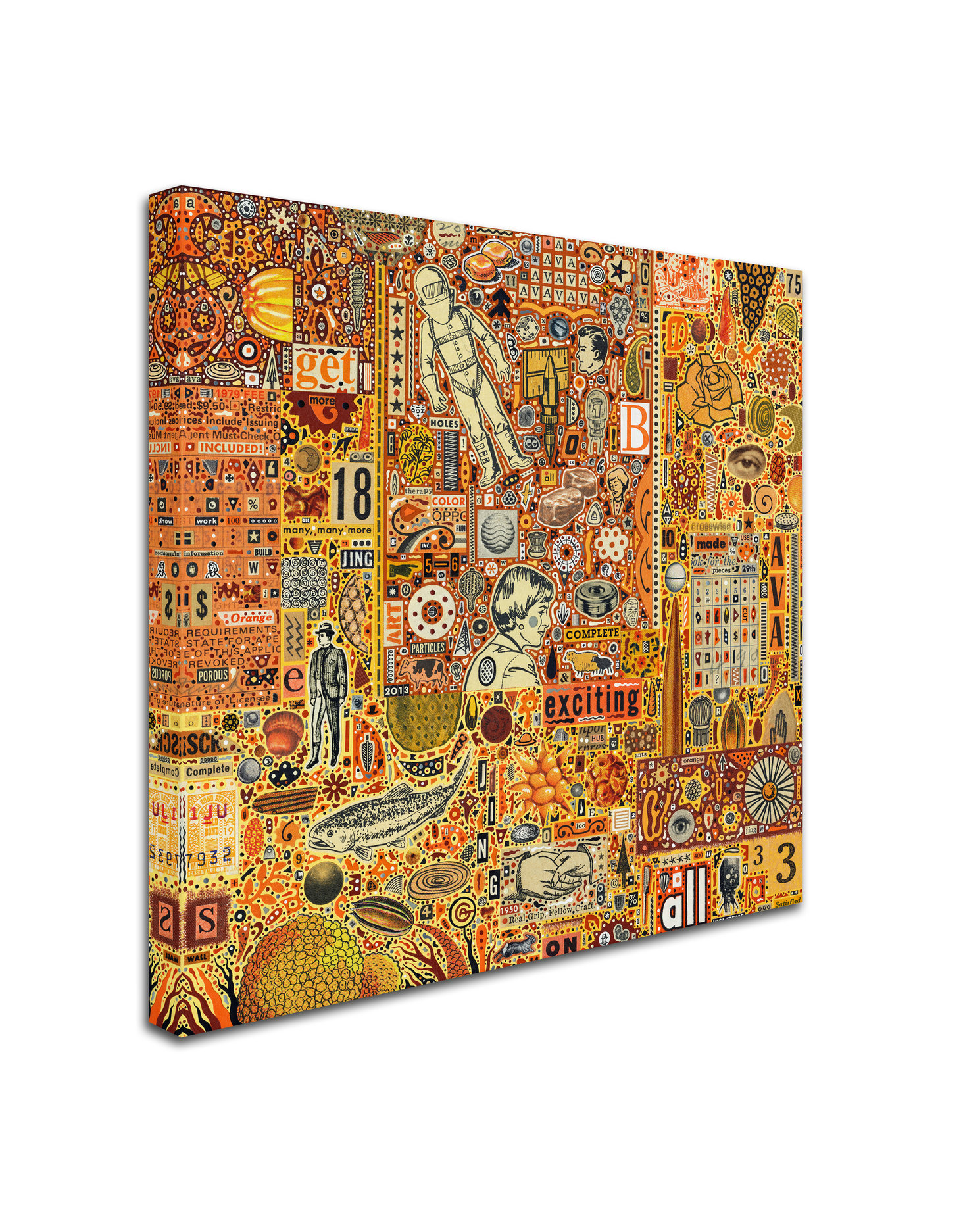 Colin Johnson 'The Golding Time' Canvas Art, 14"x 14" - Contemporary ...