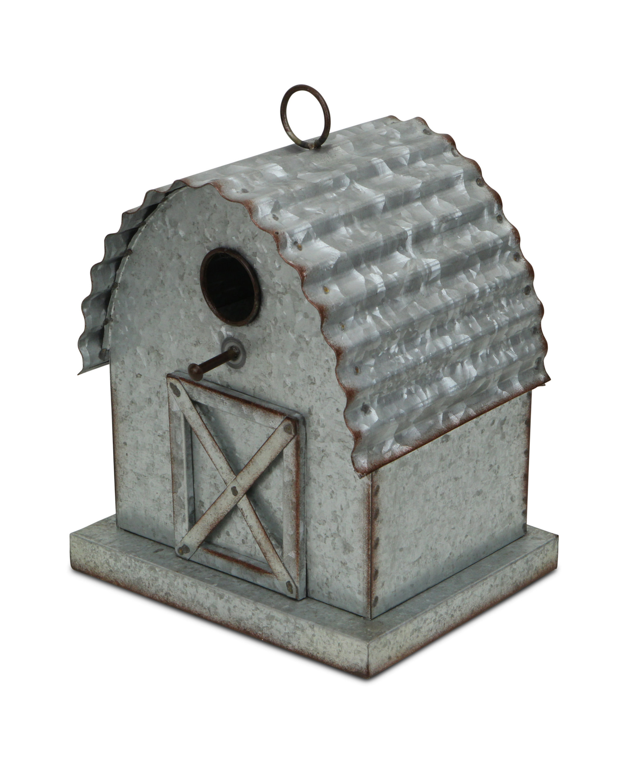 Metal Hanging Birdhouse Decor - Farmhouse - Birdhouses - by Cheungs | Houzz