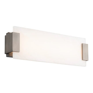 Modern Forms Quarry Bathroom Vanity Light in Brushed Nickel, 3.000 ...