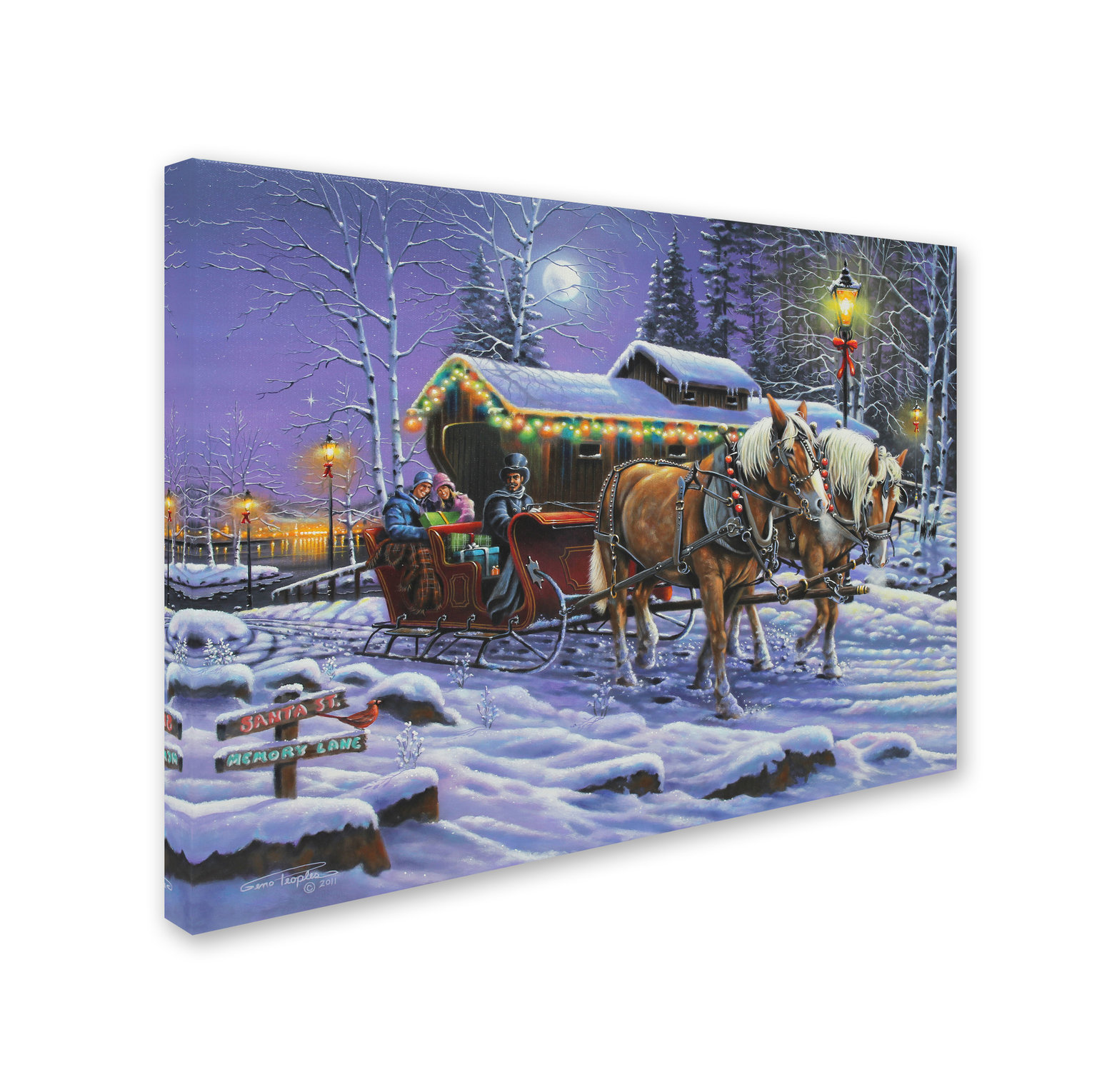 Geno Peoples 'A Trot Down Memory Lane' Canvas Art, 24"x18 ...