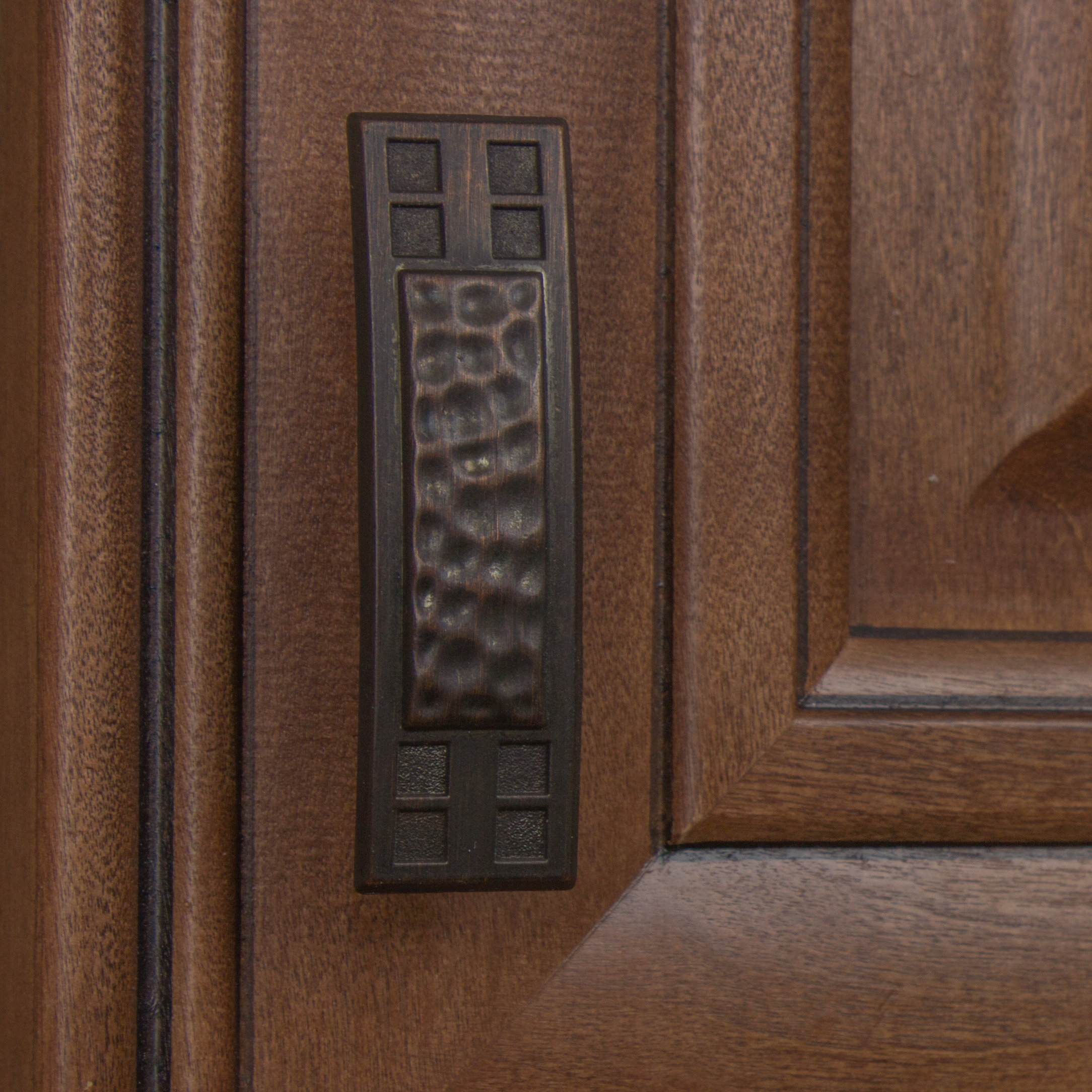 2-1/2" Hammered Mission Style Cabinet Hardware Knob - Craftsman ...