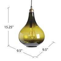 Mallorie Green Glass Pendant Light - Contemporary - Pendant Lighting ...