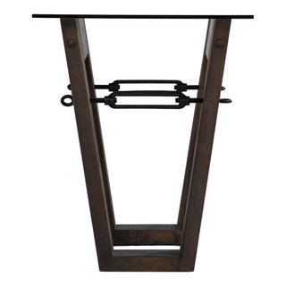 Kian Reclaimed Wood End Table - Industrial - Side Tables And End Tables ...