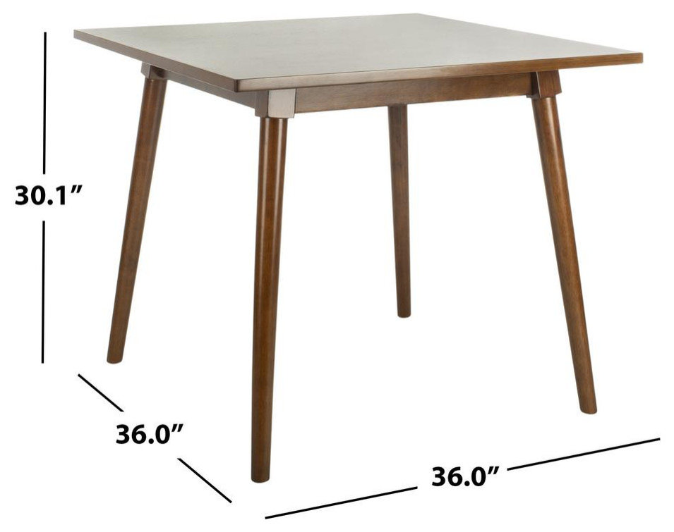 Simone Square Dining Table, Walnut - Contemporary - Dining Tables - by ...