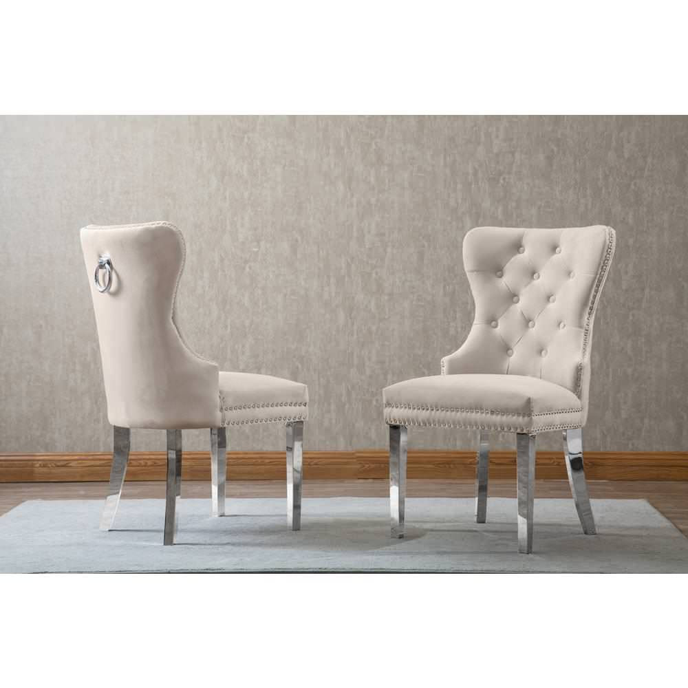 Velvet Tufted Dining Chair - Contemporary - Dining Chairs - by Bison ...