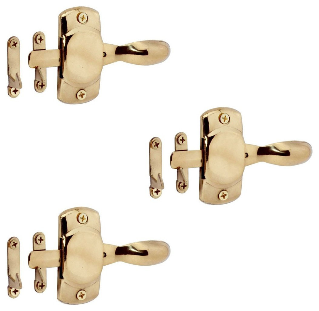 Hoosier Cabinet Latch Finish Brass Pack of 3 Door Latch Renovators ...