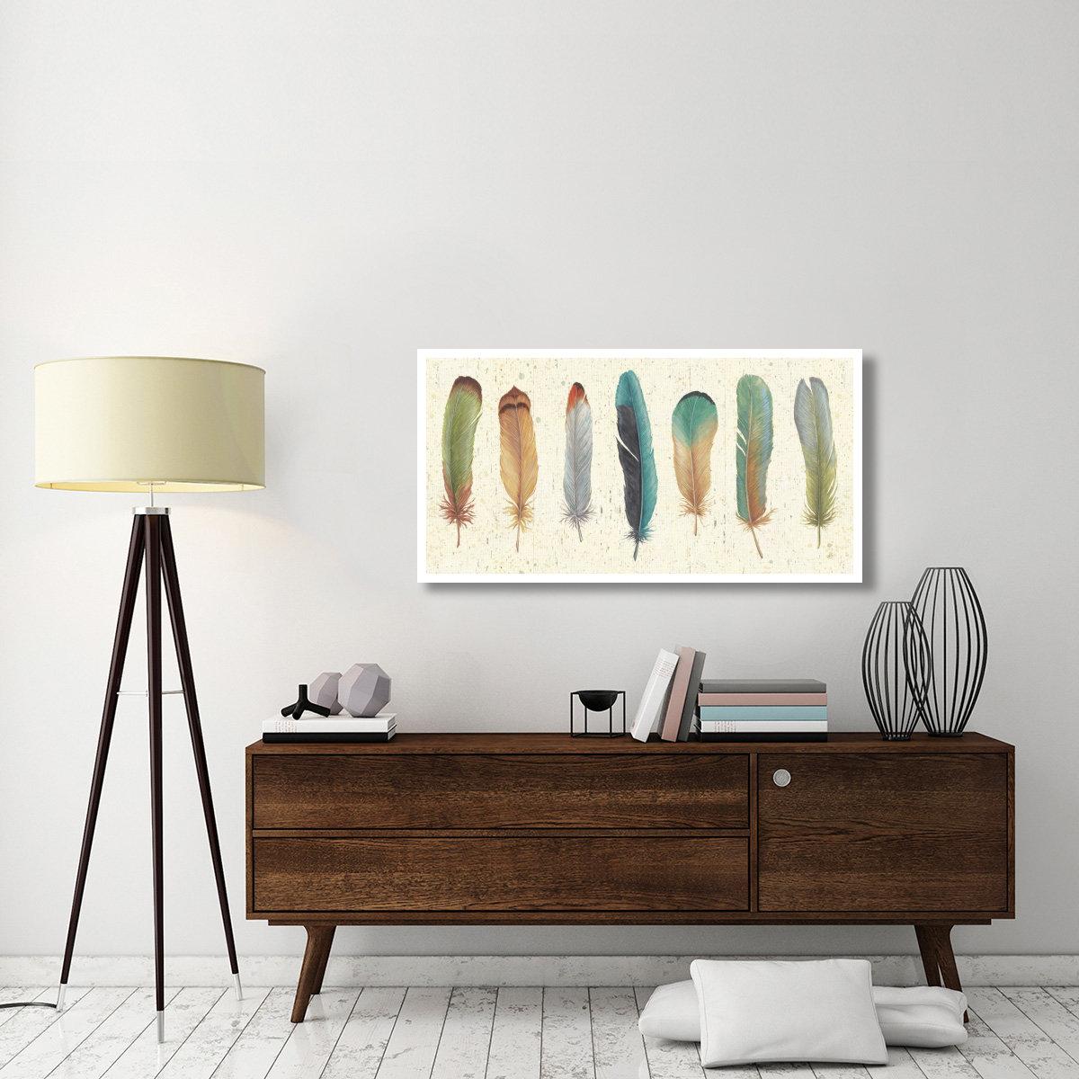 "Feather Tales VII" Digital Paper Print by Daphne Brissonnet, 26"x14", 50"x26" - Contemporary ...