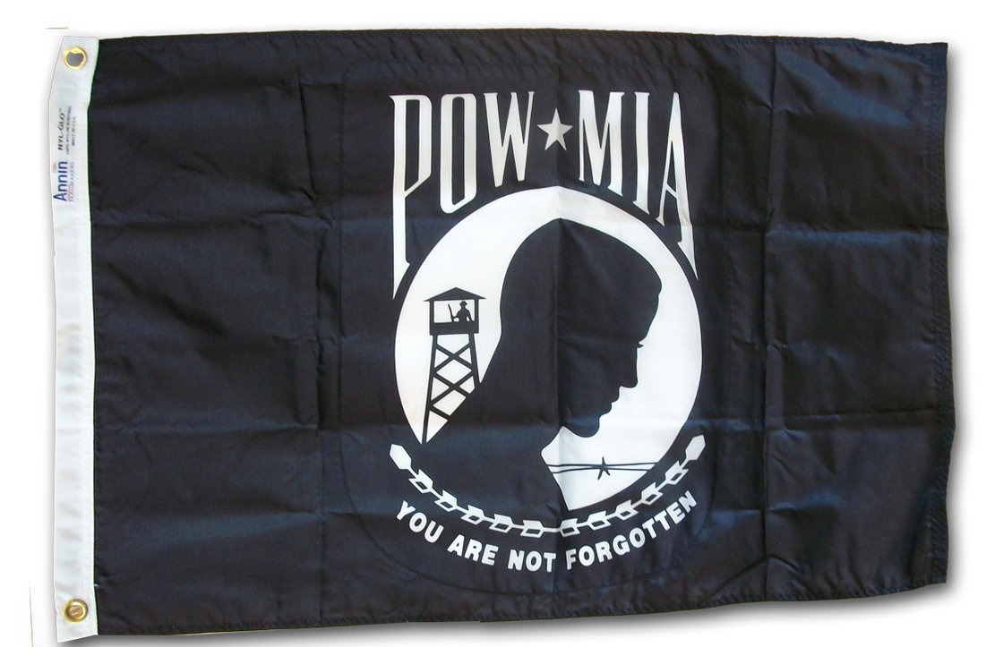 POW-MIA, 4'x6' Double-Sided Nylon Military Flag - Traditional - Flags ...