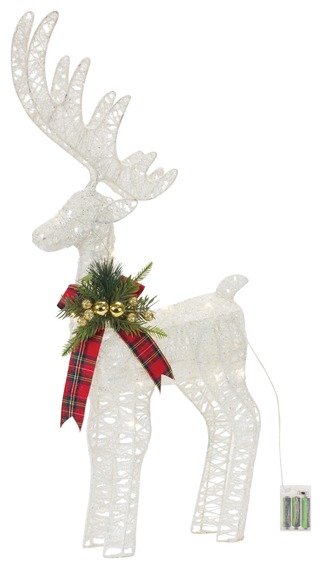 LED Lighted Holiday Deer 33"H - Traditional - Outdoor Holiday ...