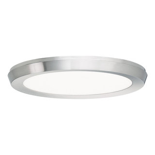 Argo LED Flush Mount, Brushed Nickel - Transitional - Flush-mount ...