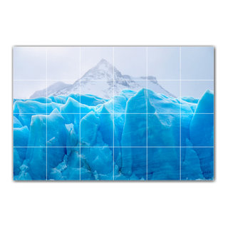Glacier Ceramic Tile Wall Mural HZ500733, 36" Wide x 24" High ...