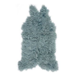 Mina Victory PR130 Throw Rug, Celadon, 3' x 5' - Contemporary - Novelty ...