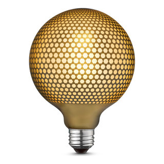 Moderna Copper Luxury Oversized 4W E26 Frosted Copper LED Bulb - Modern ...