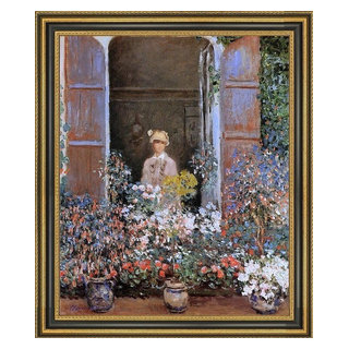 Claude Oscar Monet Camille Monet at the Window, ArgentuileCanvas Print ...